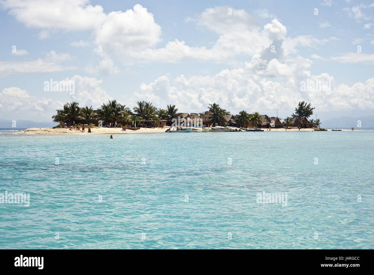 Honduras, Cayos Cochinos, Chachahuate, island, the Caribbean Stock ...