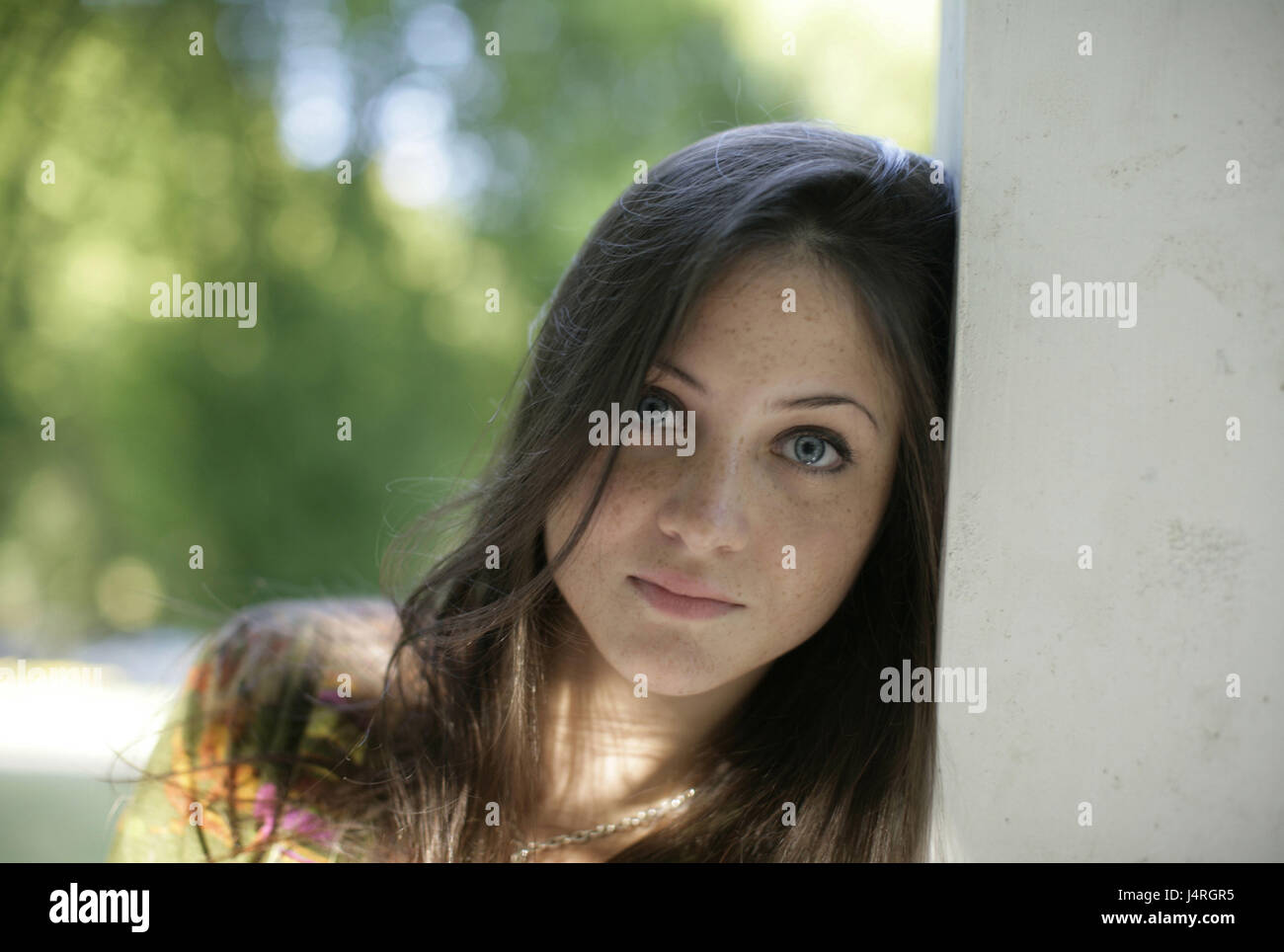 Woman, freckles, thoughtfully, portrait Stock Photo - Alamy Woman, freckles, thoughtfully, portrait Stock Photo - Alamy