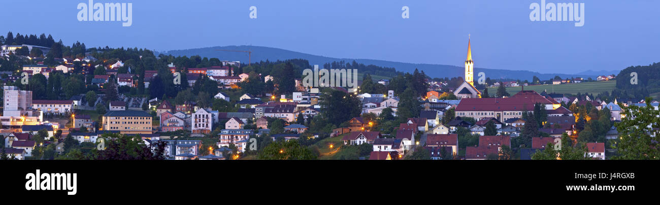 Germany, Bavaria, the Bavarian Forest, Freyung, town parish church ...