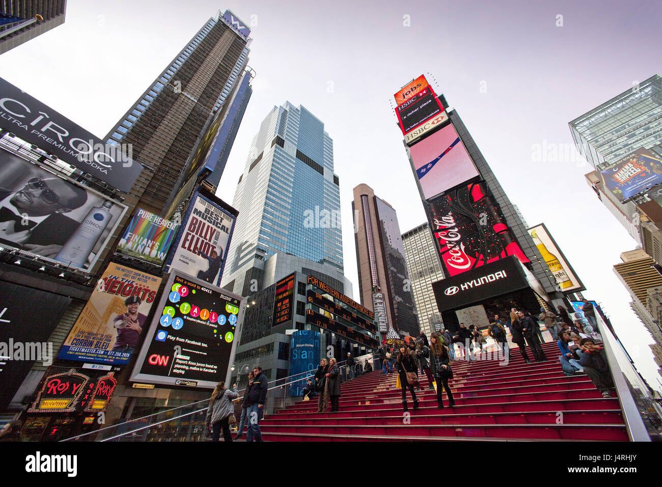 Stairs times square new york hi-res stock photography and images - Alamy