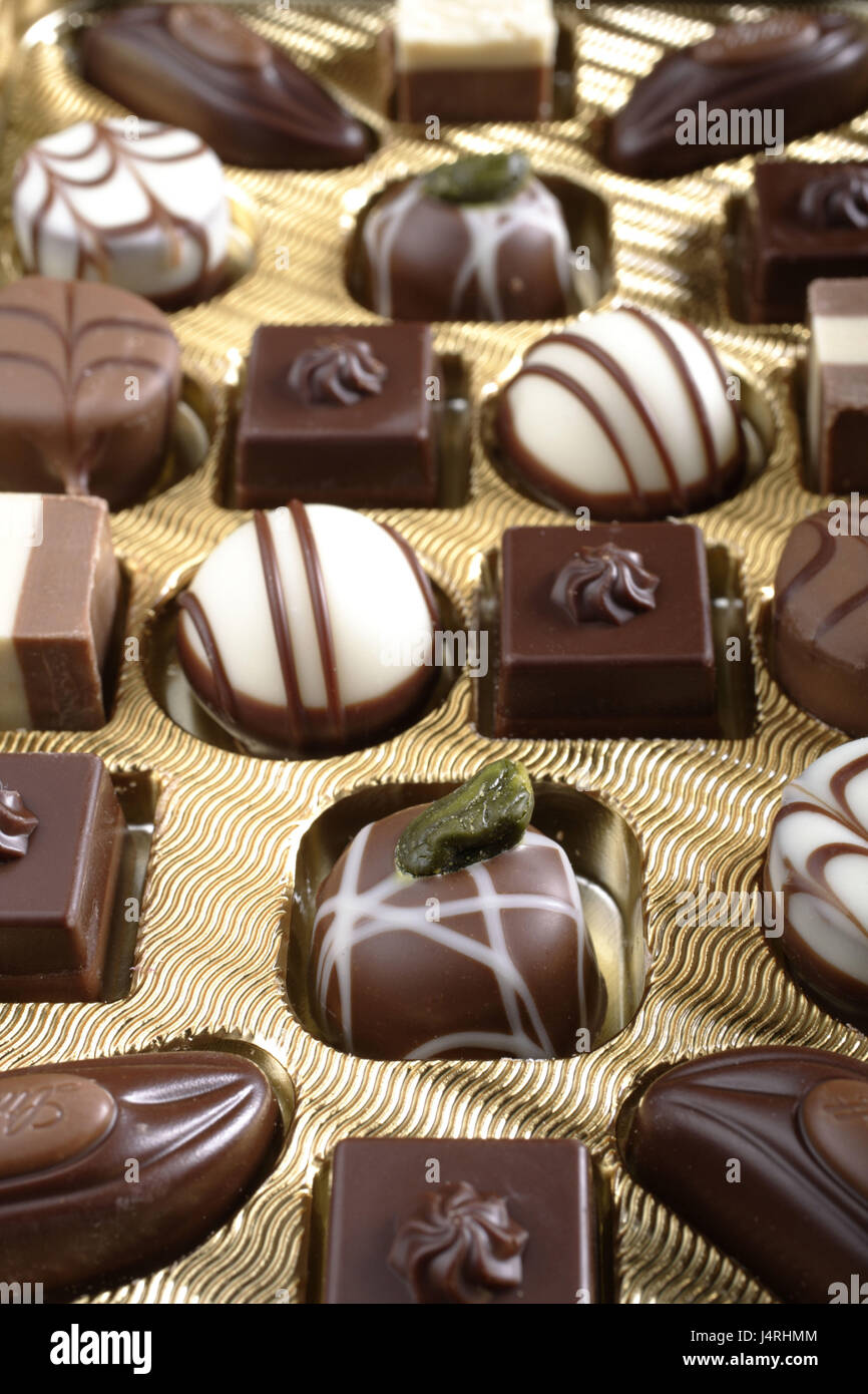 Chocolates, sorts differently Stock Photo - Alamy