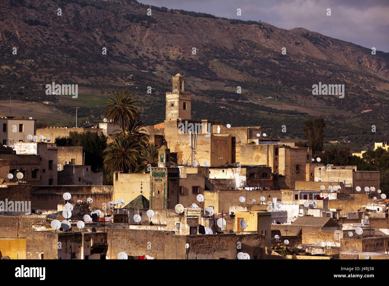 Morocco, fez, town, Old Town, Medina, centre, town view Stock Photo - Alamy