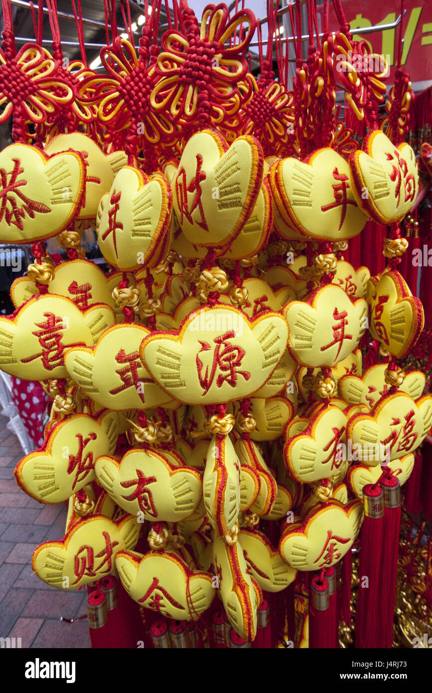 Singapore, Singapore town, Chinatown, souvenir business, sales, luck ...