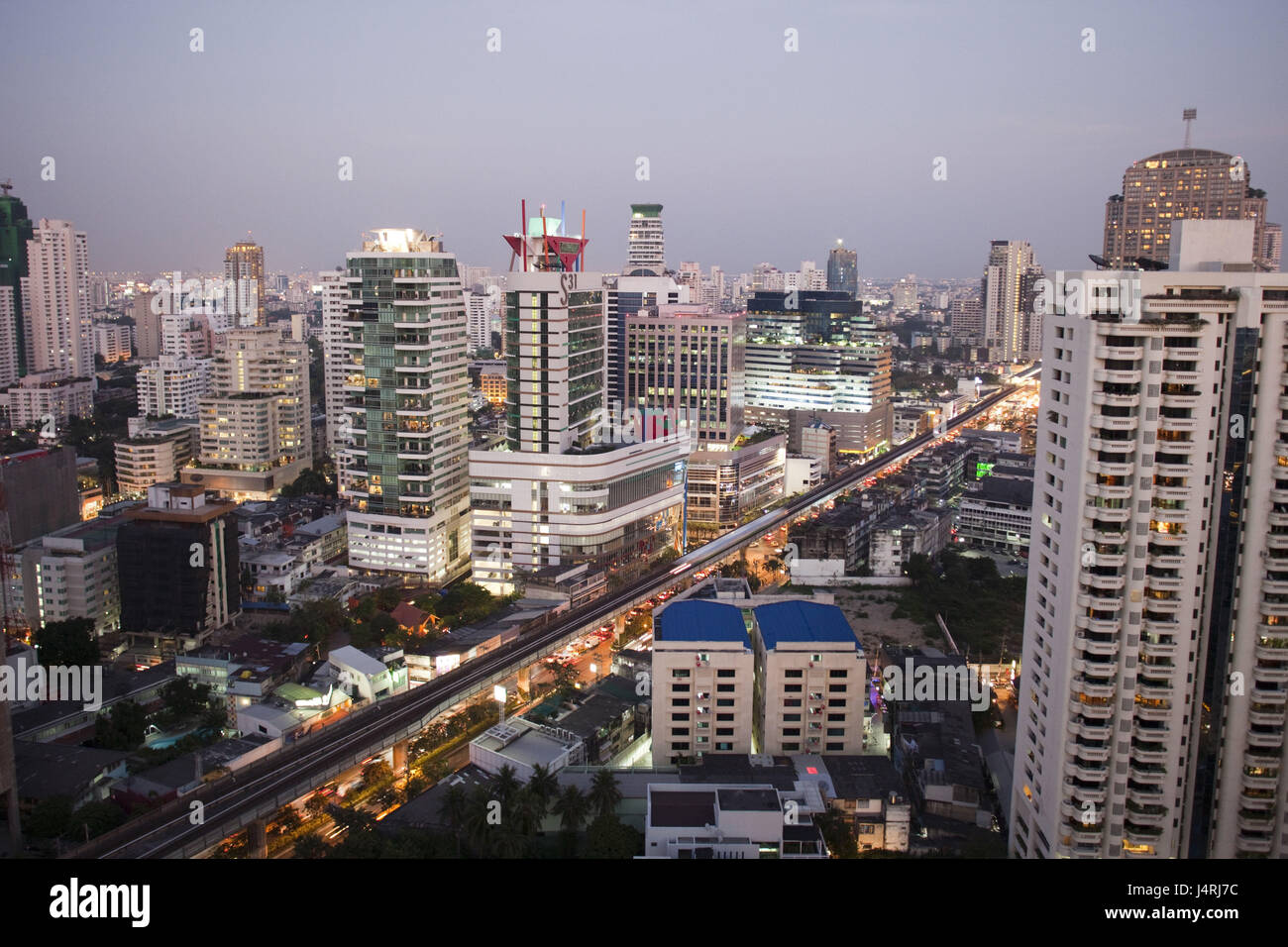 Thailand, Bangkok, Silom area, skyline Stock Photo - Alamy