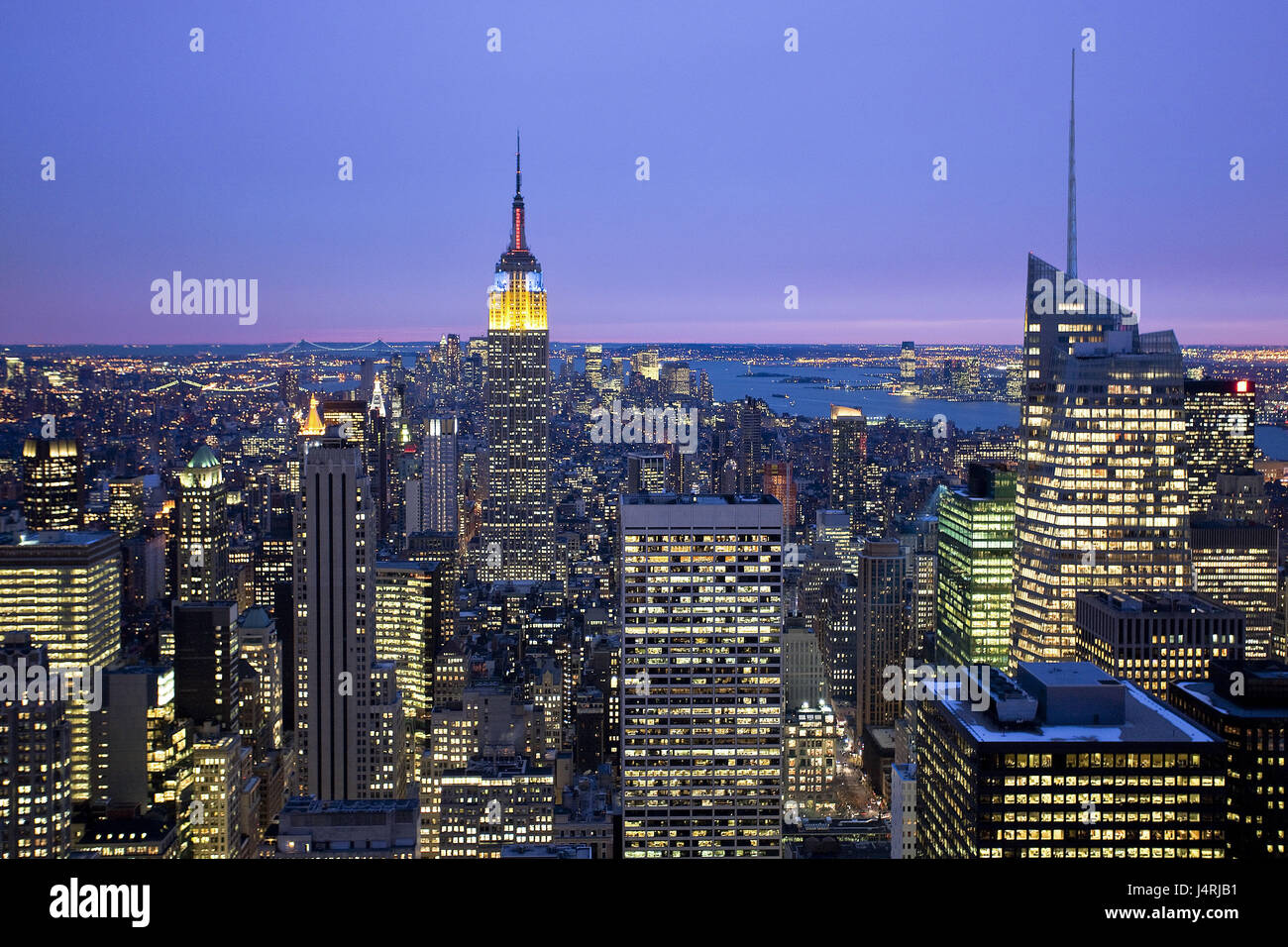 The USA, New York city, Midtown, Manhattan, town view, high rises ...