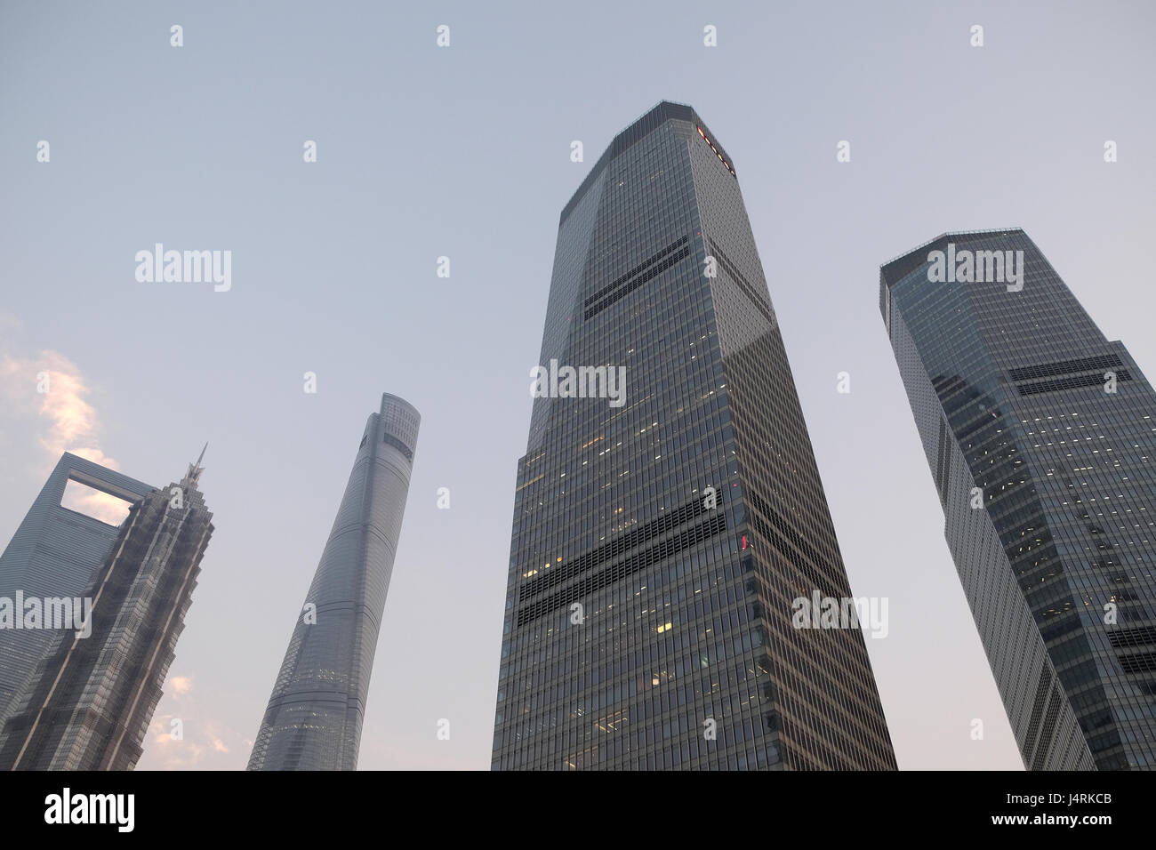 Shanghai world financial center skyscrapers, Lujiazui, Shanghai, China ...