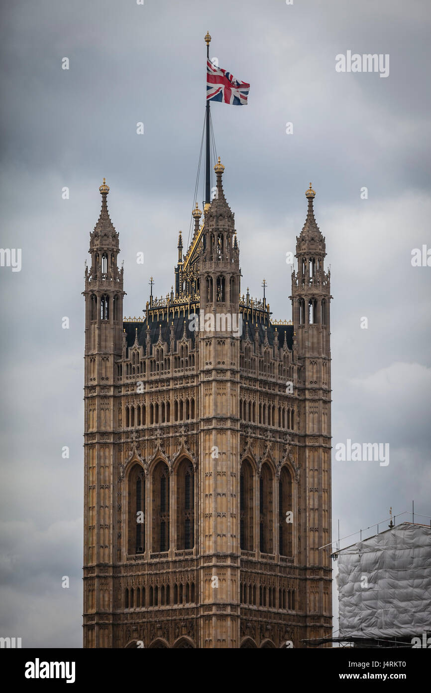 the palace of westminster or houses of parliament, big ben being ...