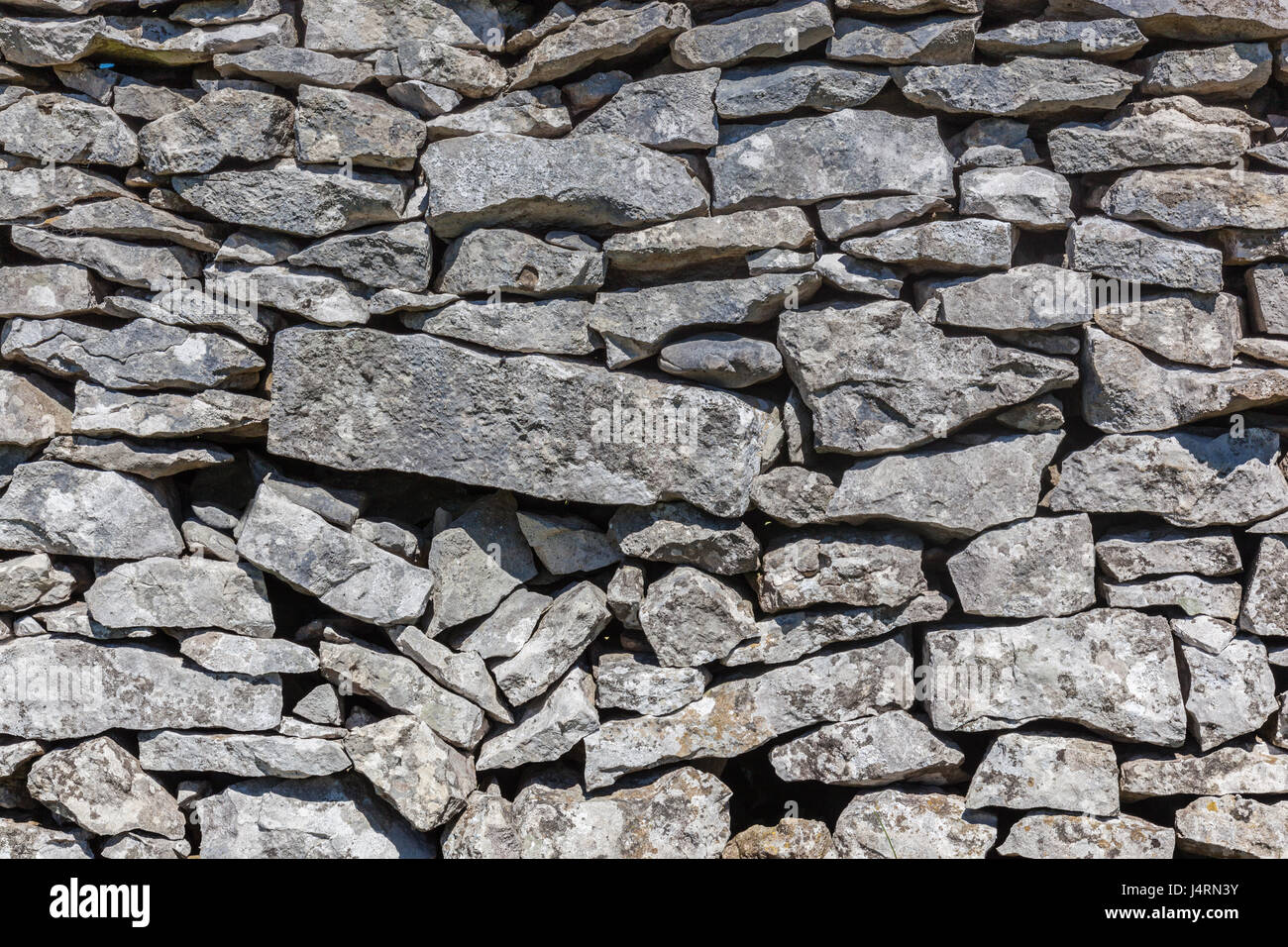 Cumbrian stone wall near Sizergh, Kendal, lake District, Cu,bria Stock ...