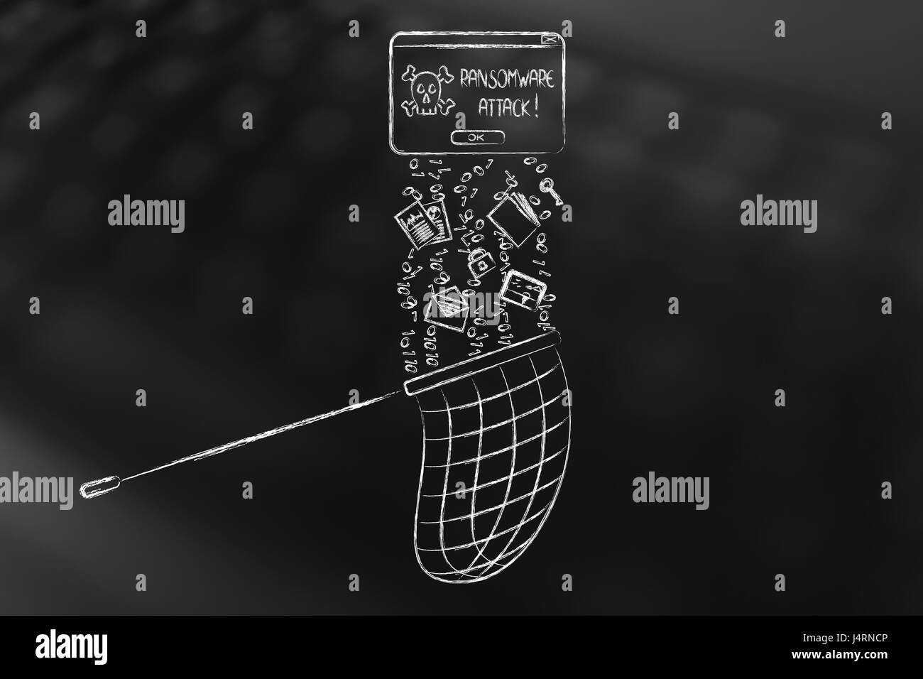 Use ransomware Black and White Stock Photos & Images - Alamy