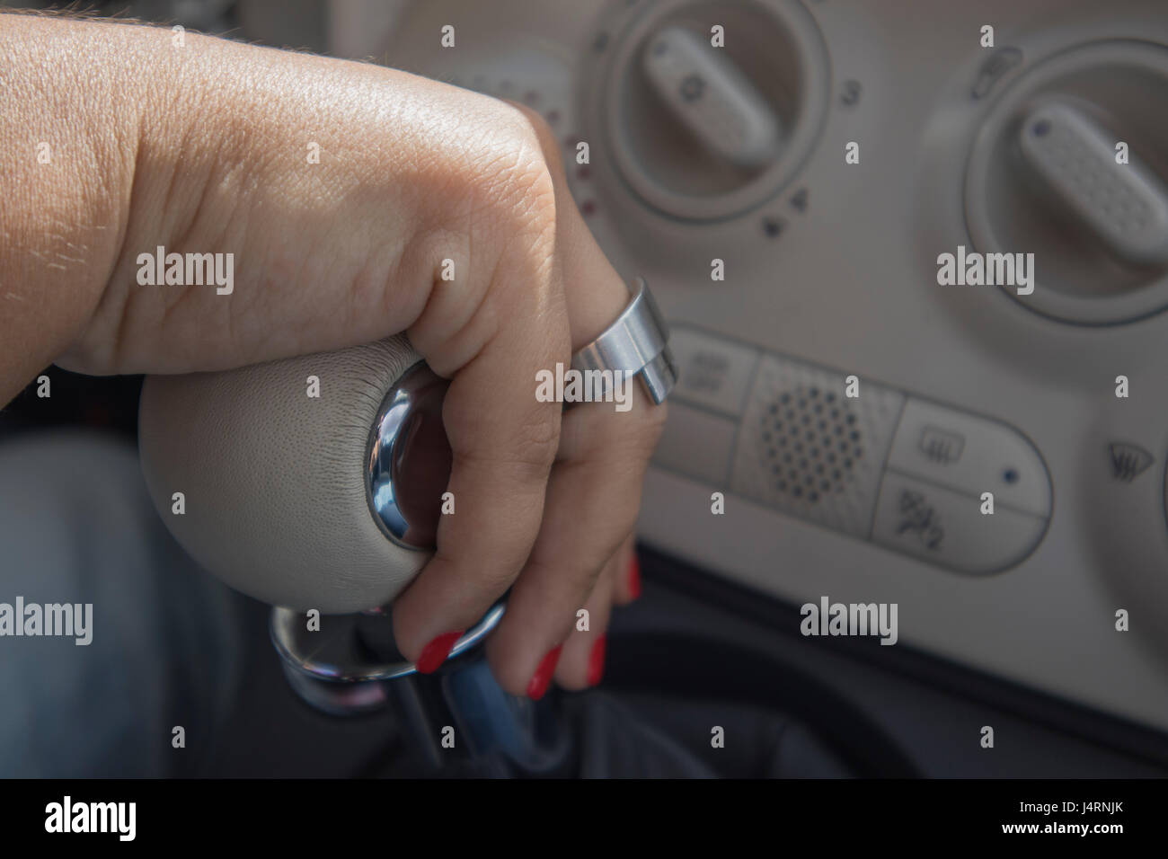 Woman's hand to drive Stock Photo - Alamy