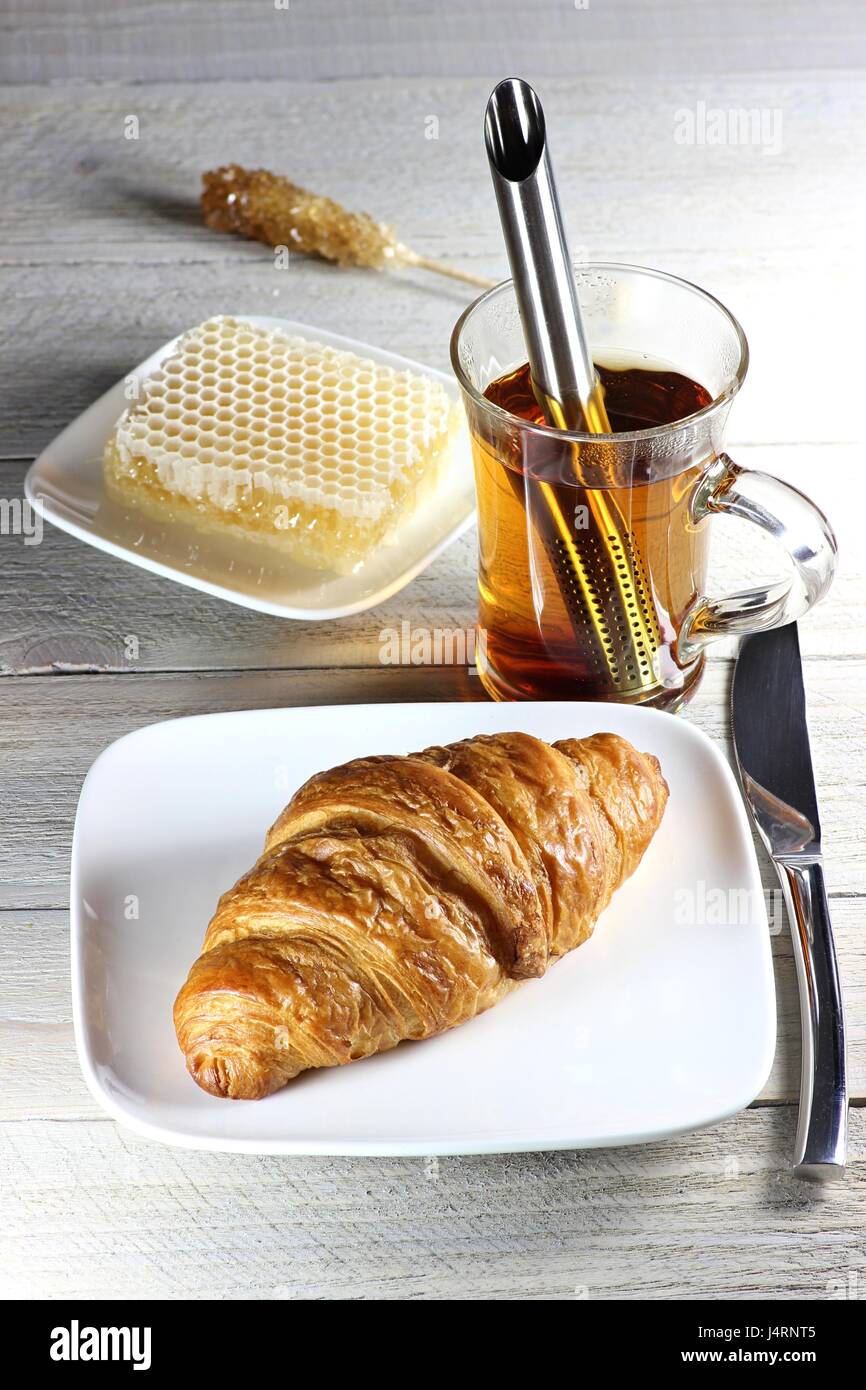 Croissant tea hi-res stock photography and images - Alamy