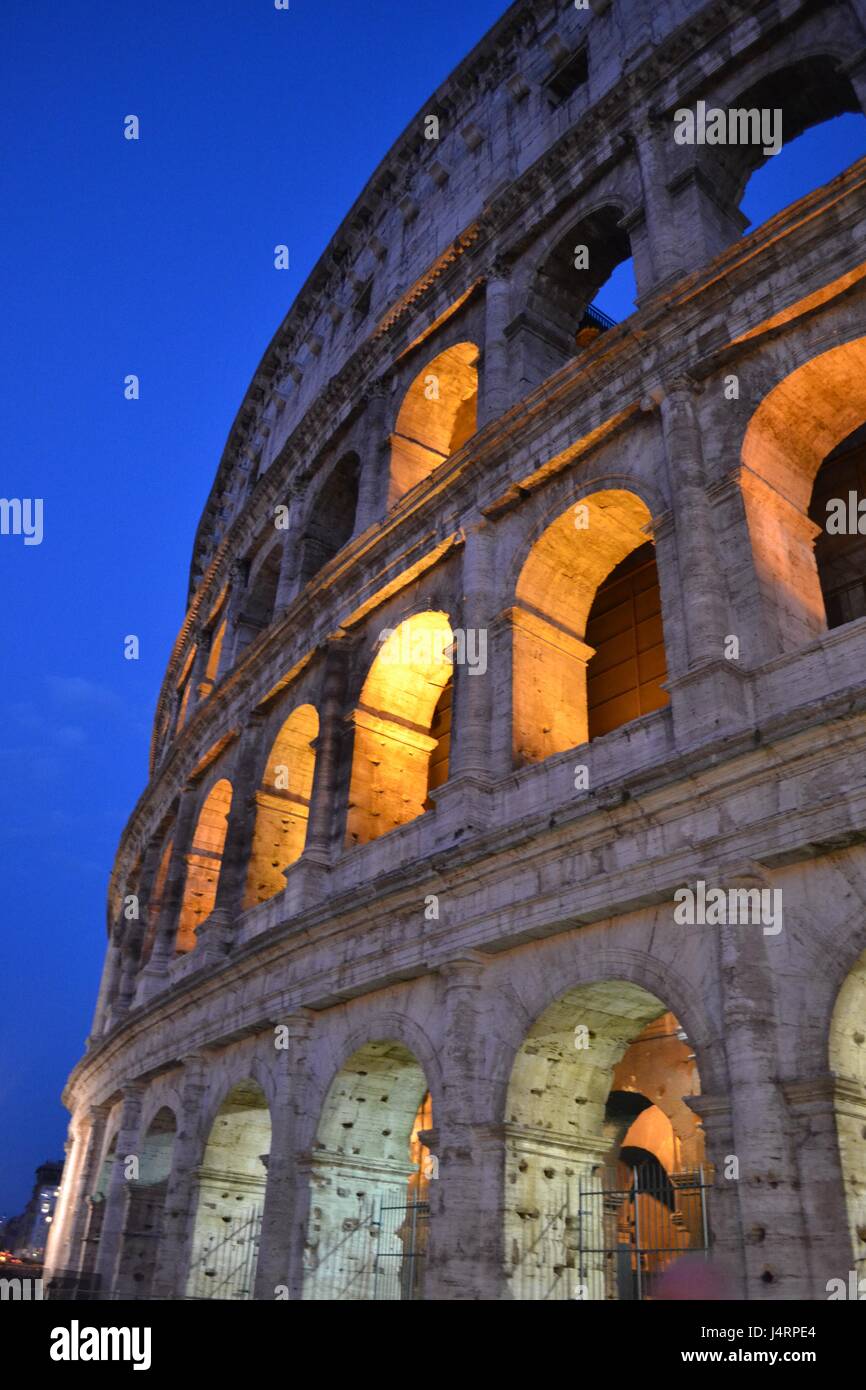 Colosseum at Night Stock Photo - Alamy
