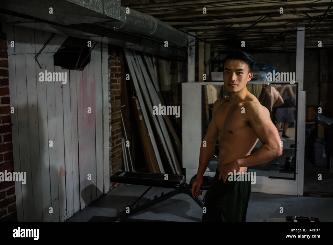 A RIPPED GUY Stock Photo - Alamy