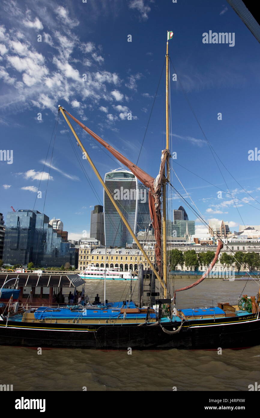 Spritsail Barge Gladys is part of the National Historic Fleet ...