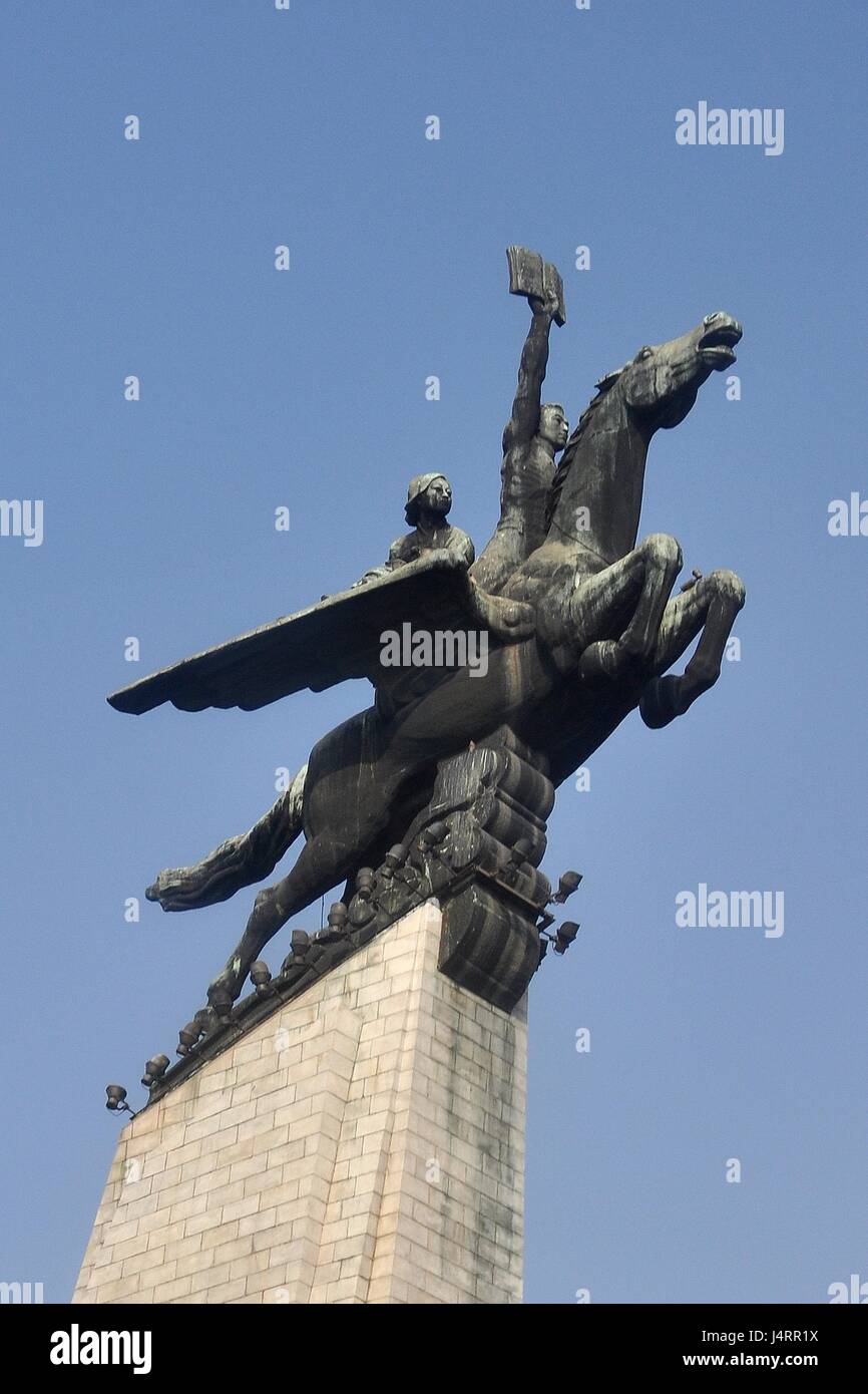 Chollima Statue, Pyongyang, North Korea Stock Photo - Alamy