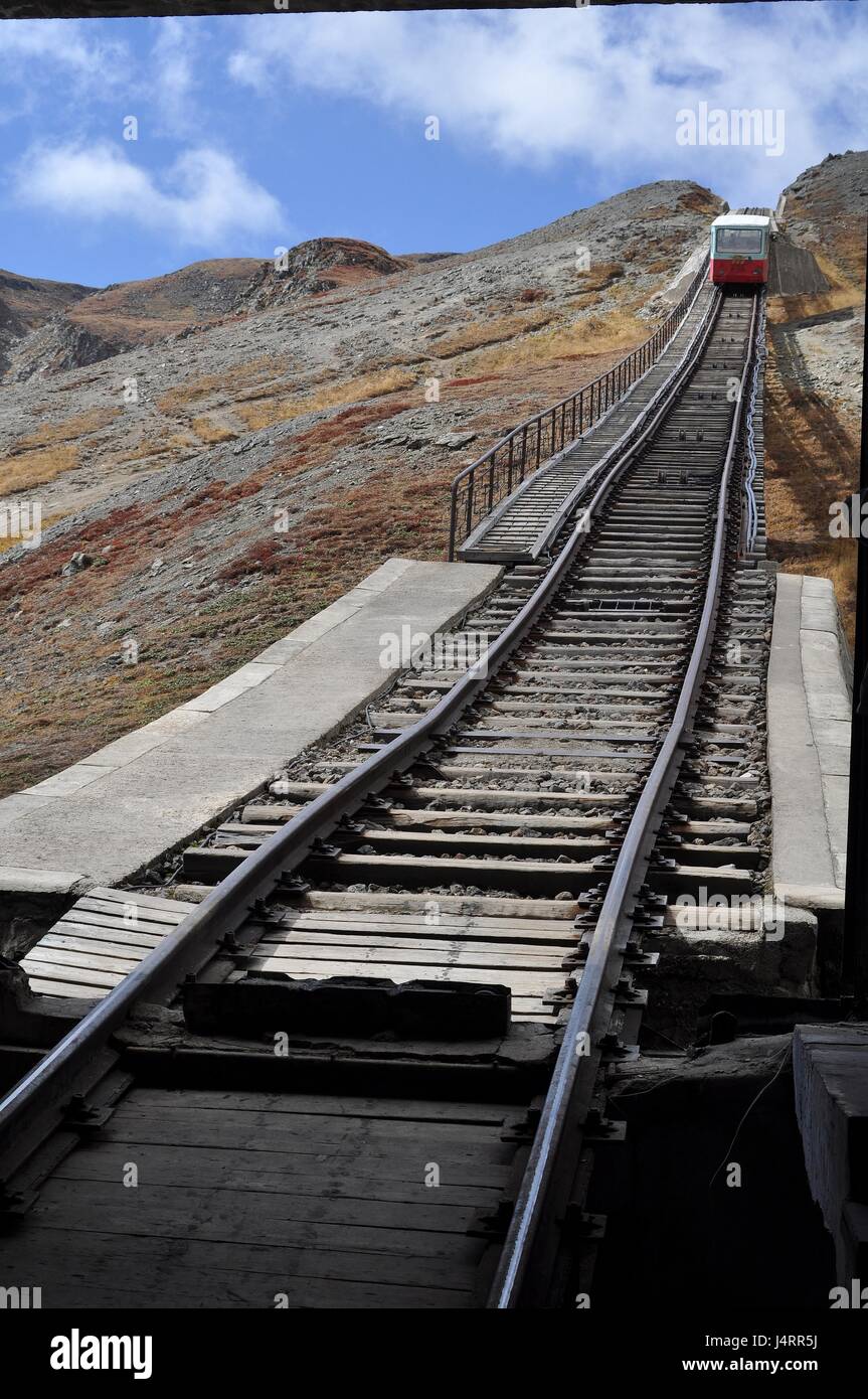 Funicular railway, Mt.Paekdu, North Korea Stock Photo - Alamy