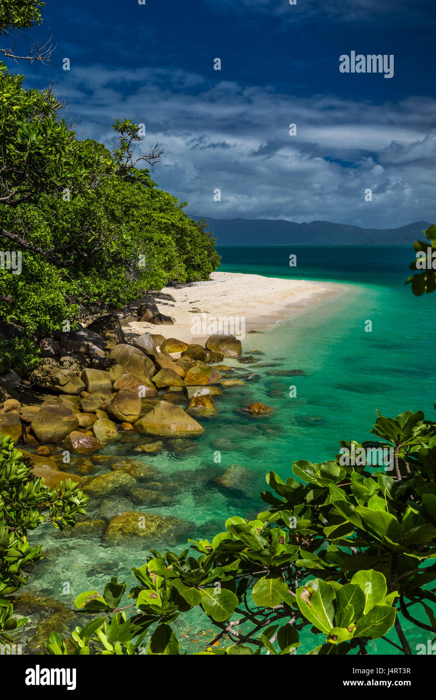 Nudey Beach on Fitzroy Island, Cairns area, Queensland, Australia, part ...