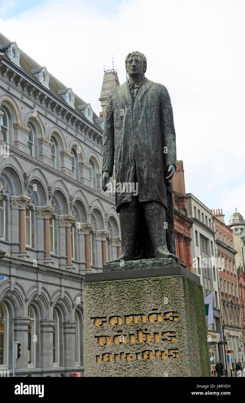 Tomas Daibis, Thomas Davis, statue on College Green, Dublin city ...
