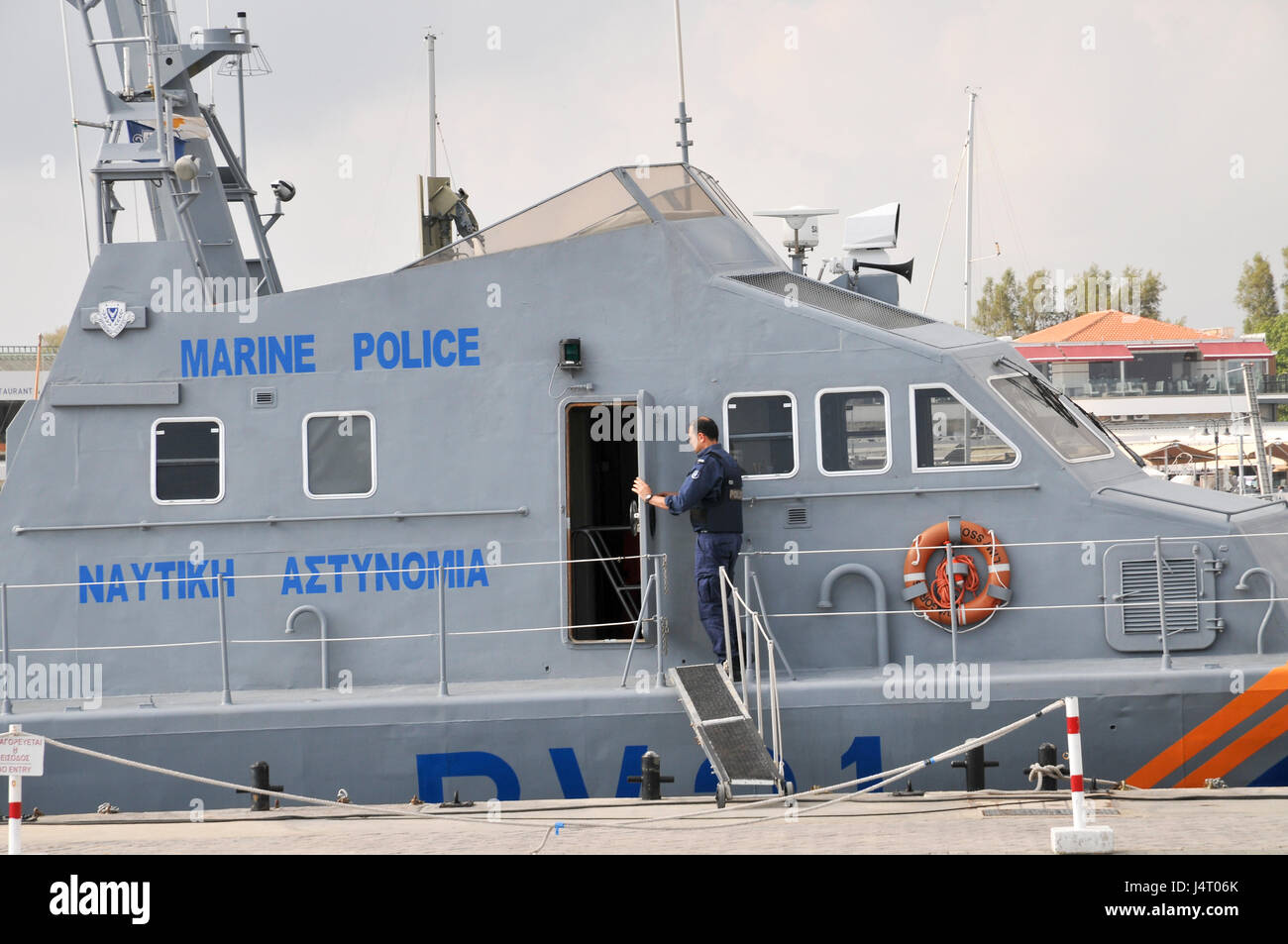 Marine Police, Paphos port, Cyprus Stock Photo - Alamy