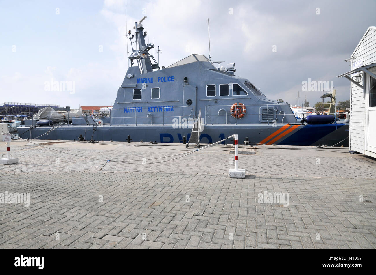 Marine Police, Paphos port, Cyprus Stock Photo - Alamy