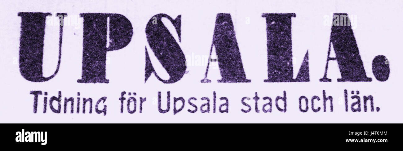 Map of upsala hi-res stock photography and images - Alamy