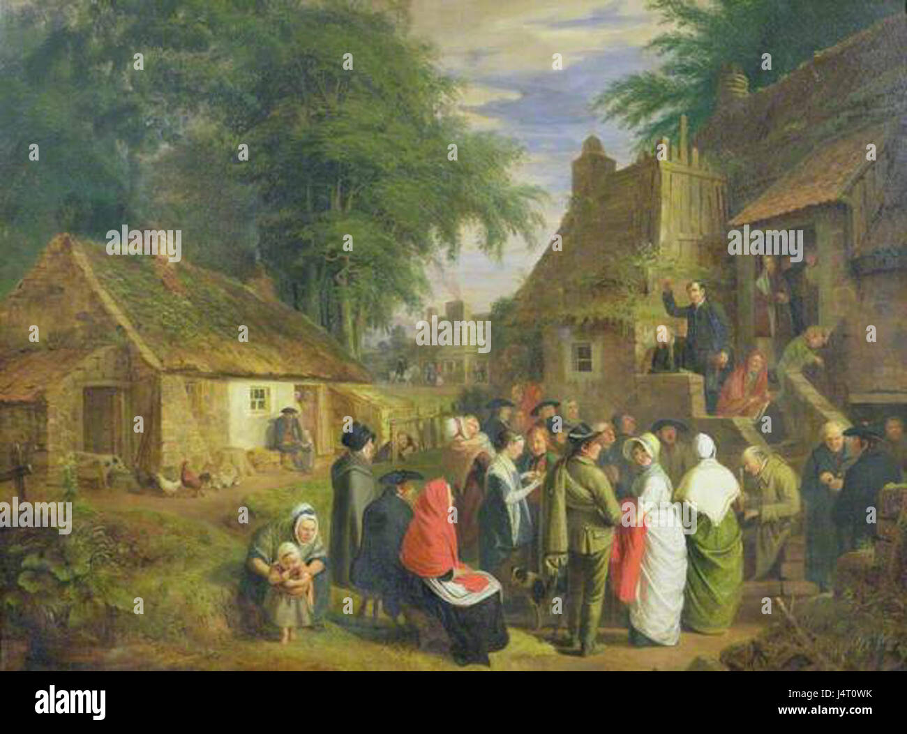 The Open Air Preacher by Alexander Carse Stock Photo - Alamy