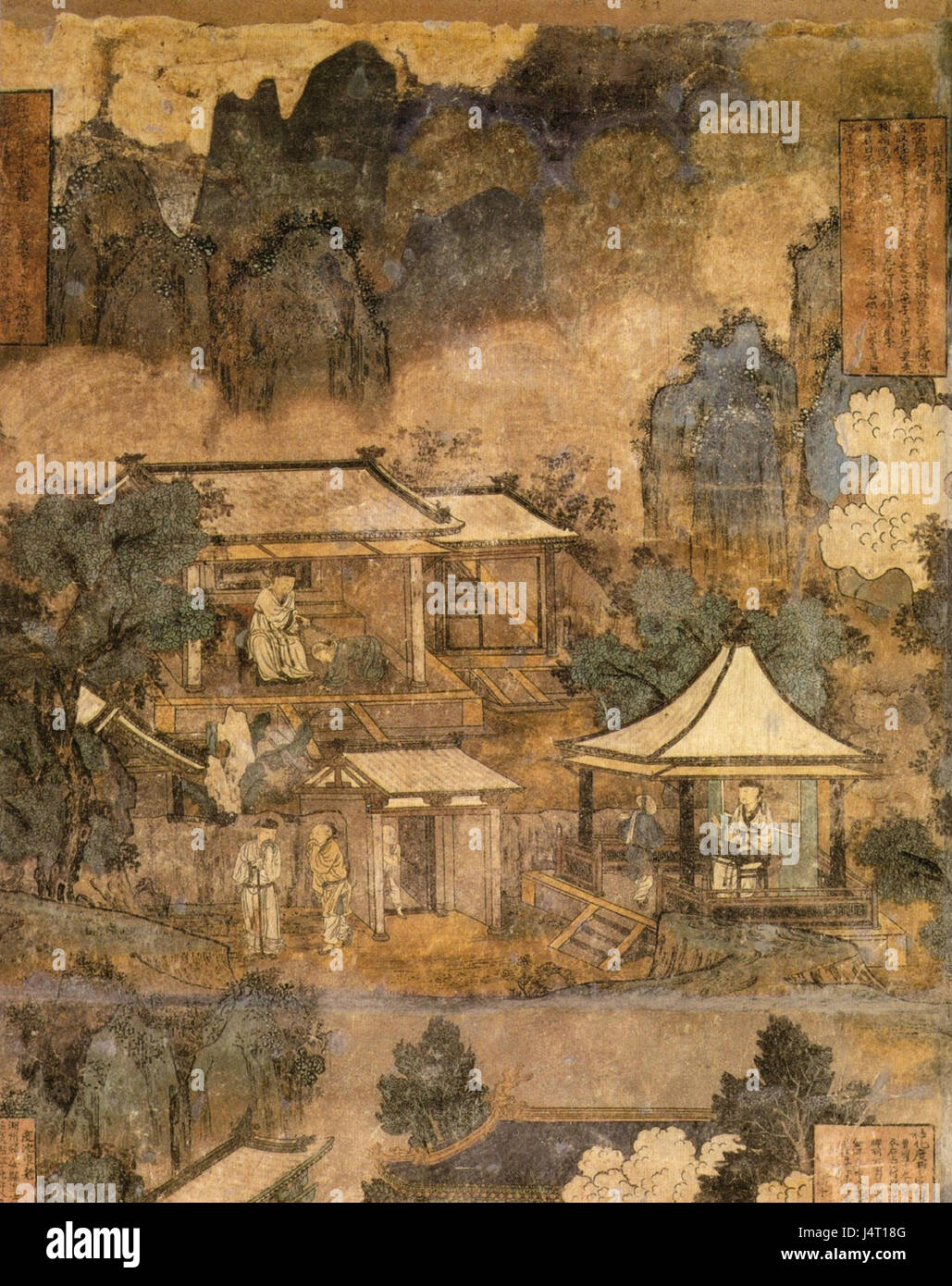 Zhu Haoguâ€™s atelier produced a 14th-century mural depicting the ...