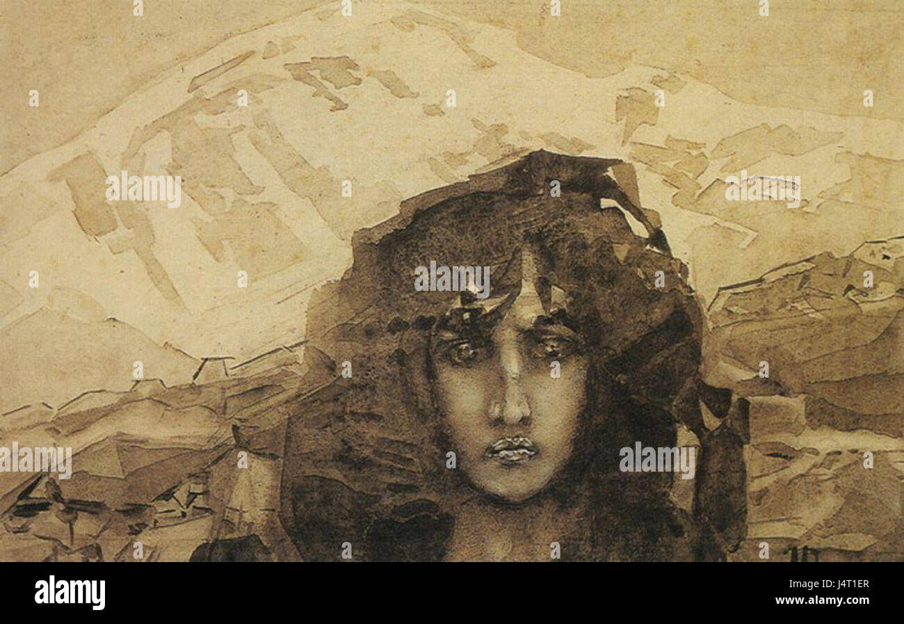 'Vrubel Demon' is a painting by Russian artist Mikhail Vrubel, created ...