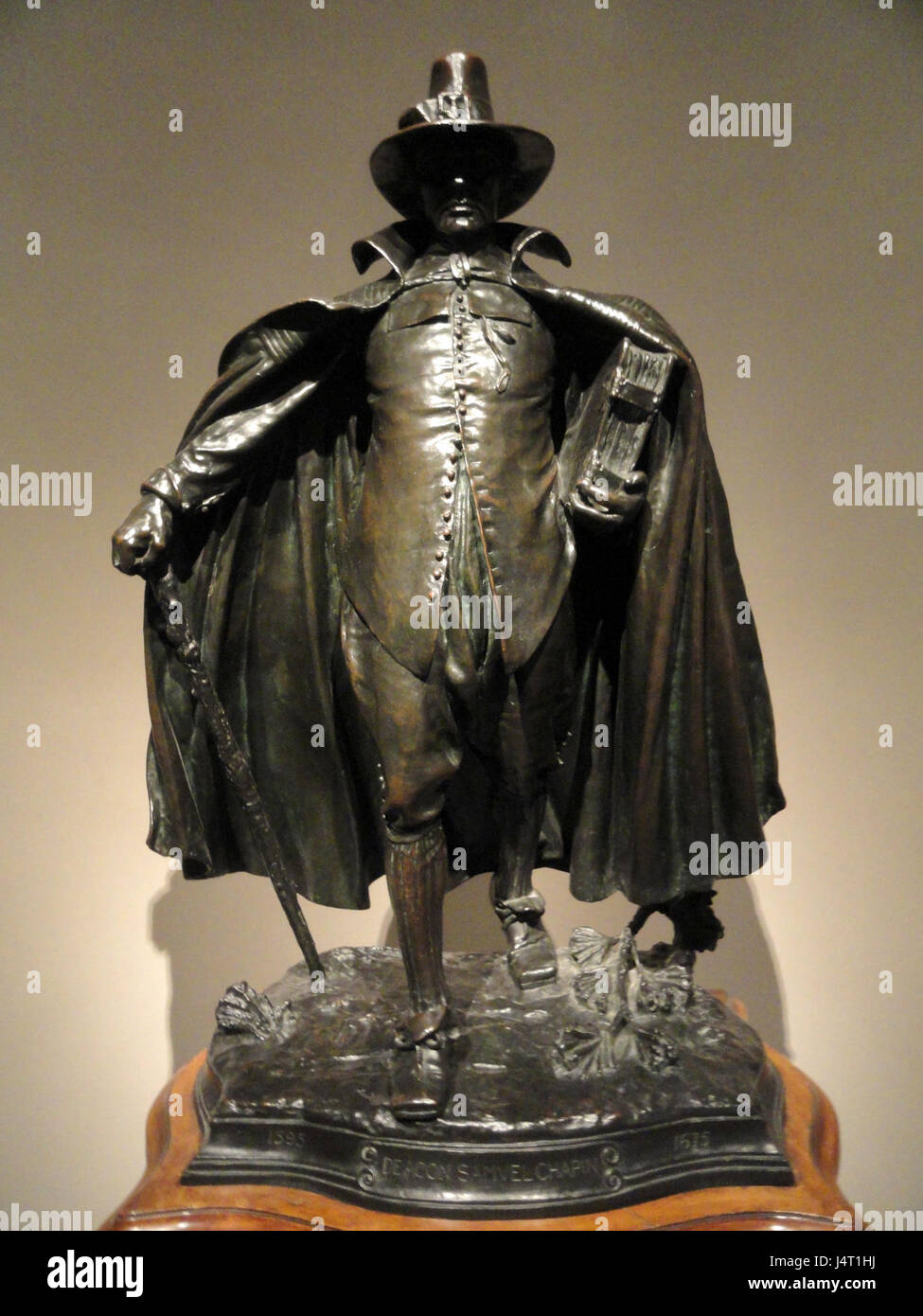 The sculpture 'The Puritan' by Augustus Saint Gaudens depicts Deacon ...