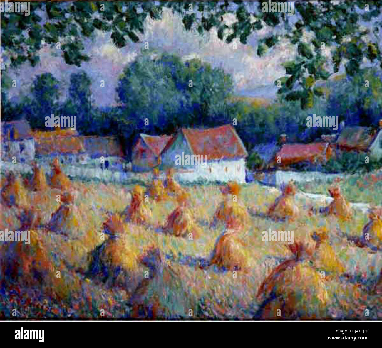 Theodore earl butler Haystacks Stock Photo - Alamy