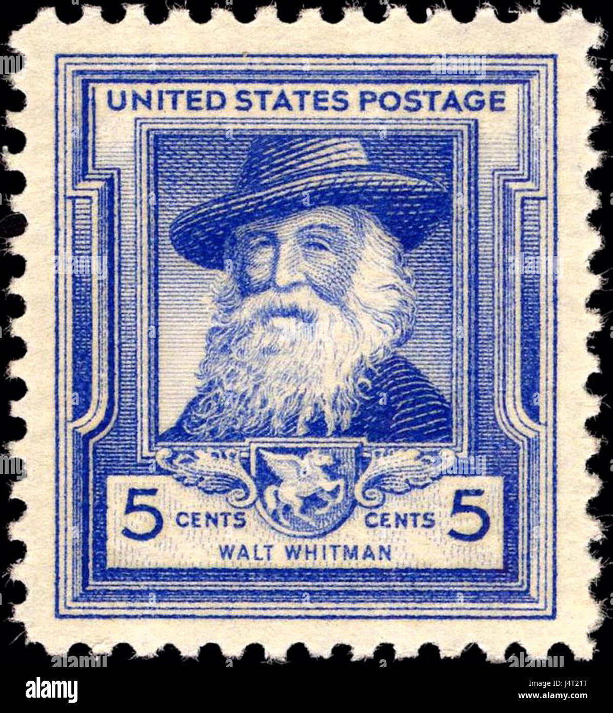 A 1940 photograph of American poet Walt Whitman, capturing his image at ...