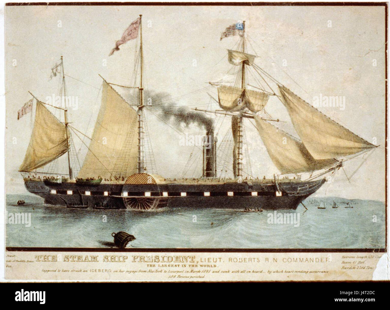 The steam ship President Stock Photo - Alamy