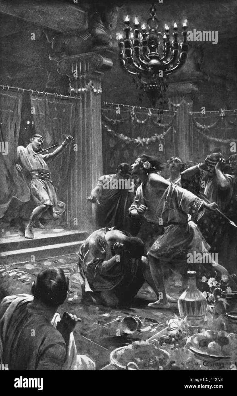 The killing of Cleitus by Andre Castaigne (1898 1899) reduced Stock ...