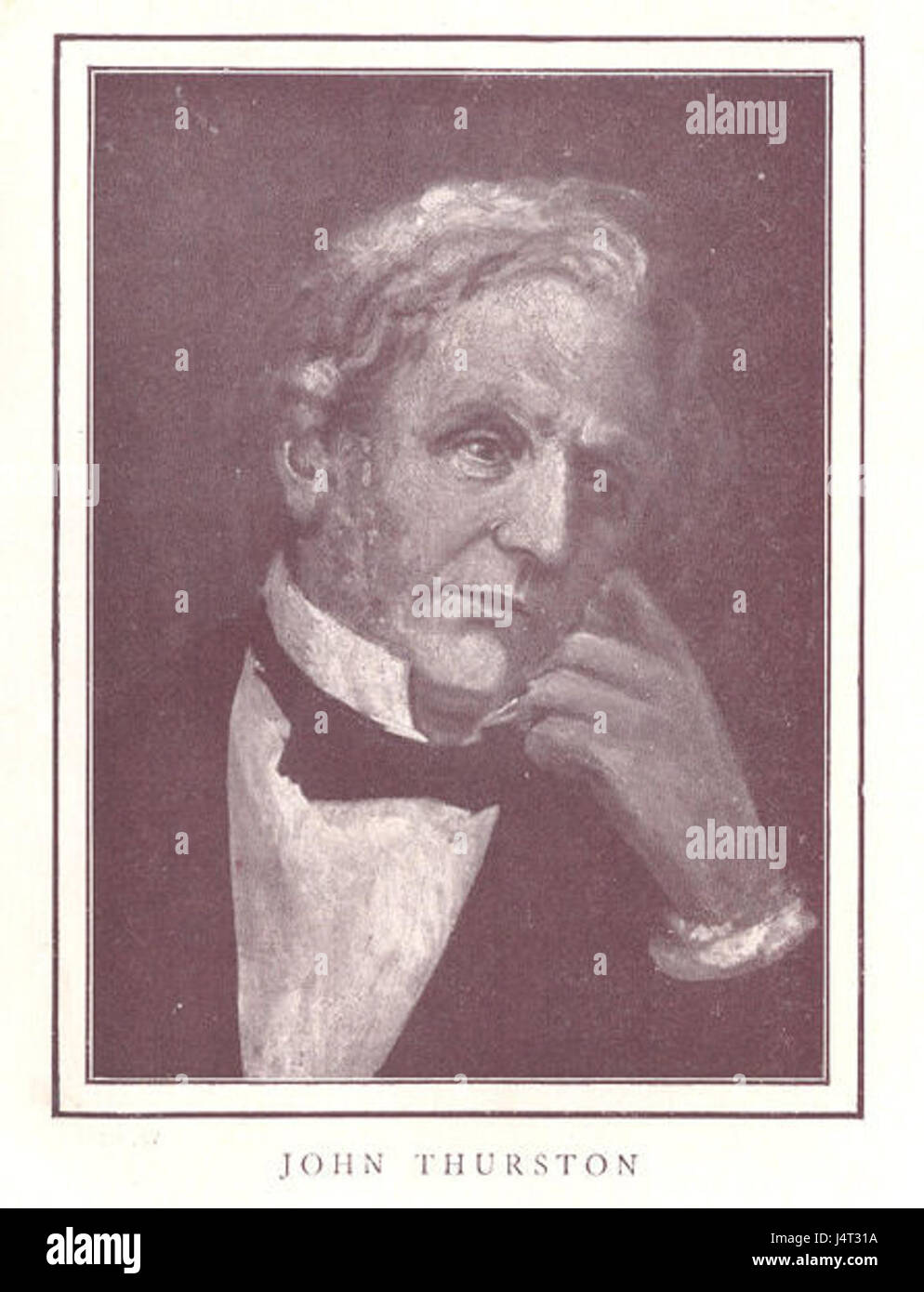 The portrait of John Thurston, featured in Thurston Billiards, is a ...