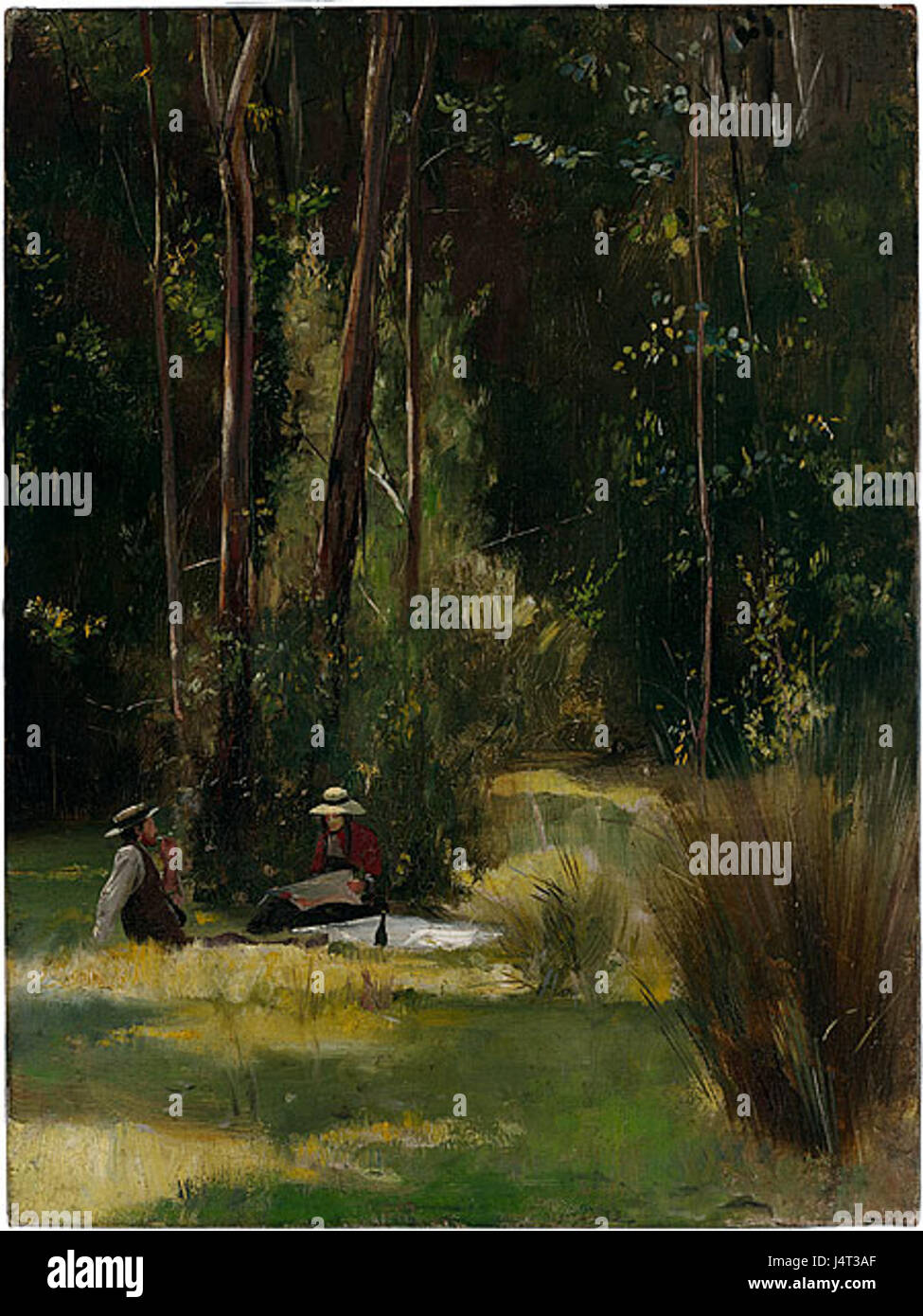 'A Sunday Afternoon' is an 1886 oil painting by Australian artist Tom ...