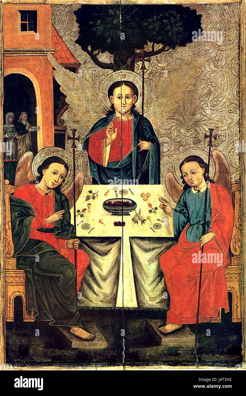 The Old Testament Trinity 17th c Stock Photo - Alamy