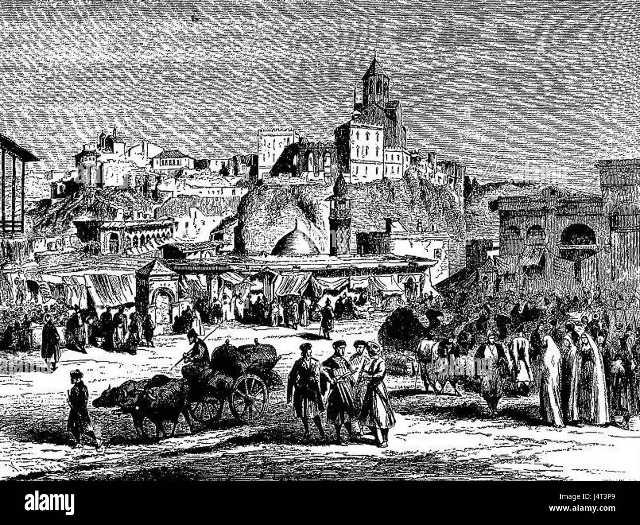 The work 'Tiflis' by Roskoschny from 1884 presents an artistic view of ...