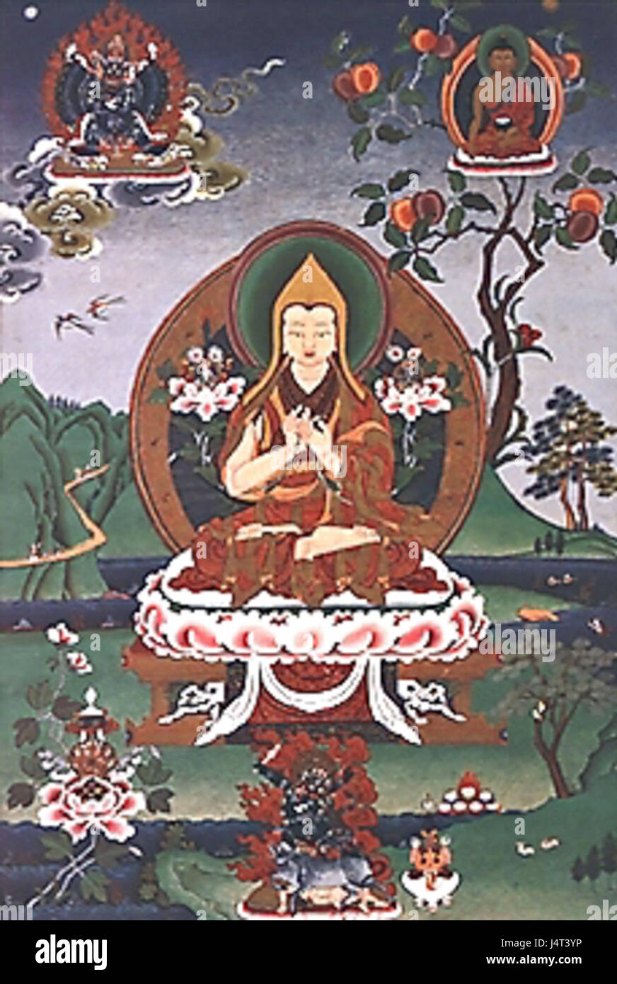 Tsongkhapa (1357-1419) was a Tibetan philosopher and the founder of the ...