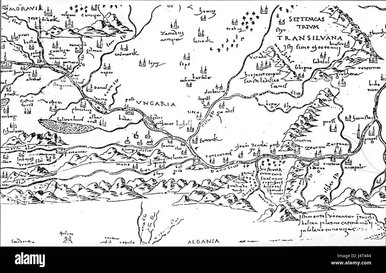 Transylvania old map hi-res stock photography and images - Alamy