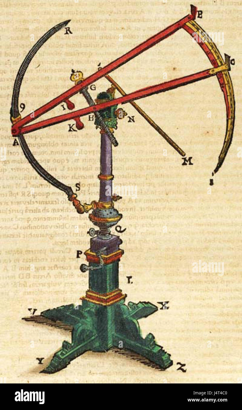 Tycho instrument sextant 17 Stock Photo - Alamy