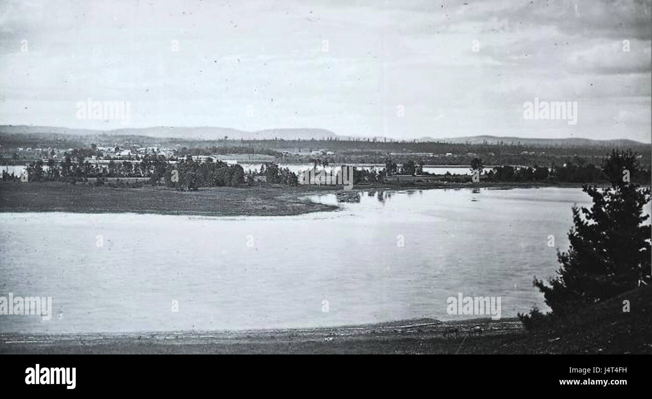This artwork depicts the Thurso River, located in the Outaouais region ...