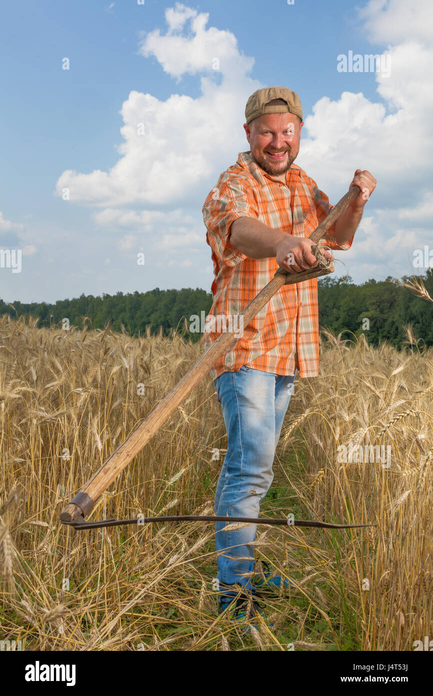 Farmer Scythe Dww Steel Grass Sickle Small Scythe Folding Handle