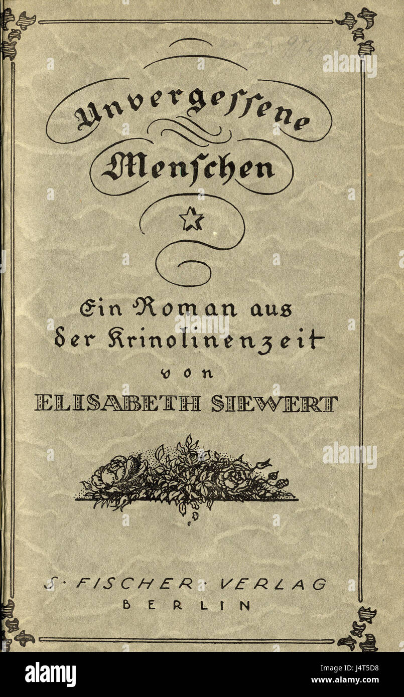 'Unvergessene Menschen' translates to 'Unforgettable People.' The cover ...