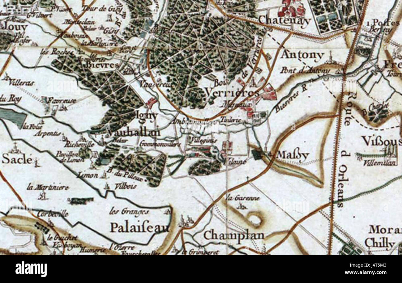 Cassini map paris hi-res stock photography and images - Alamy