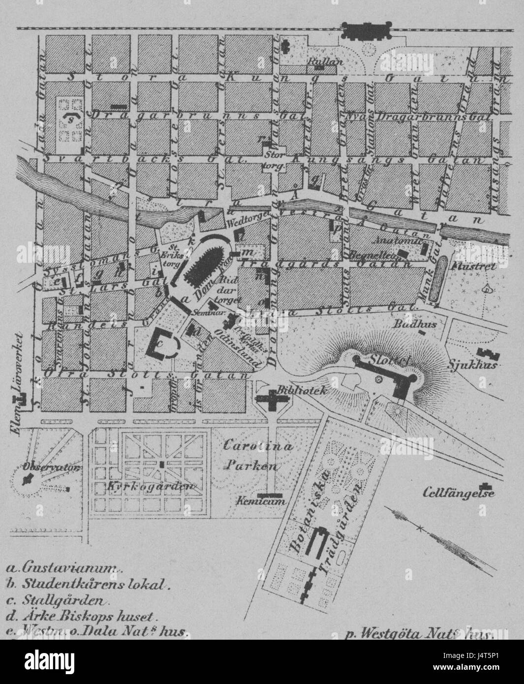This 19th-century map, 'Anteckningar om staden och dess omgifning ...