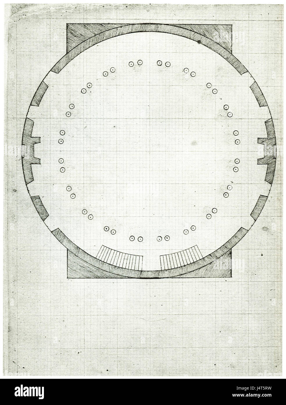 University virginia rotunda plan dome hi-res stock photography and ...