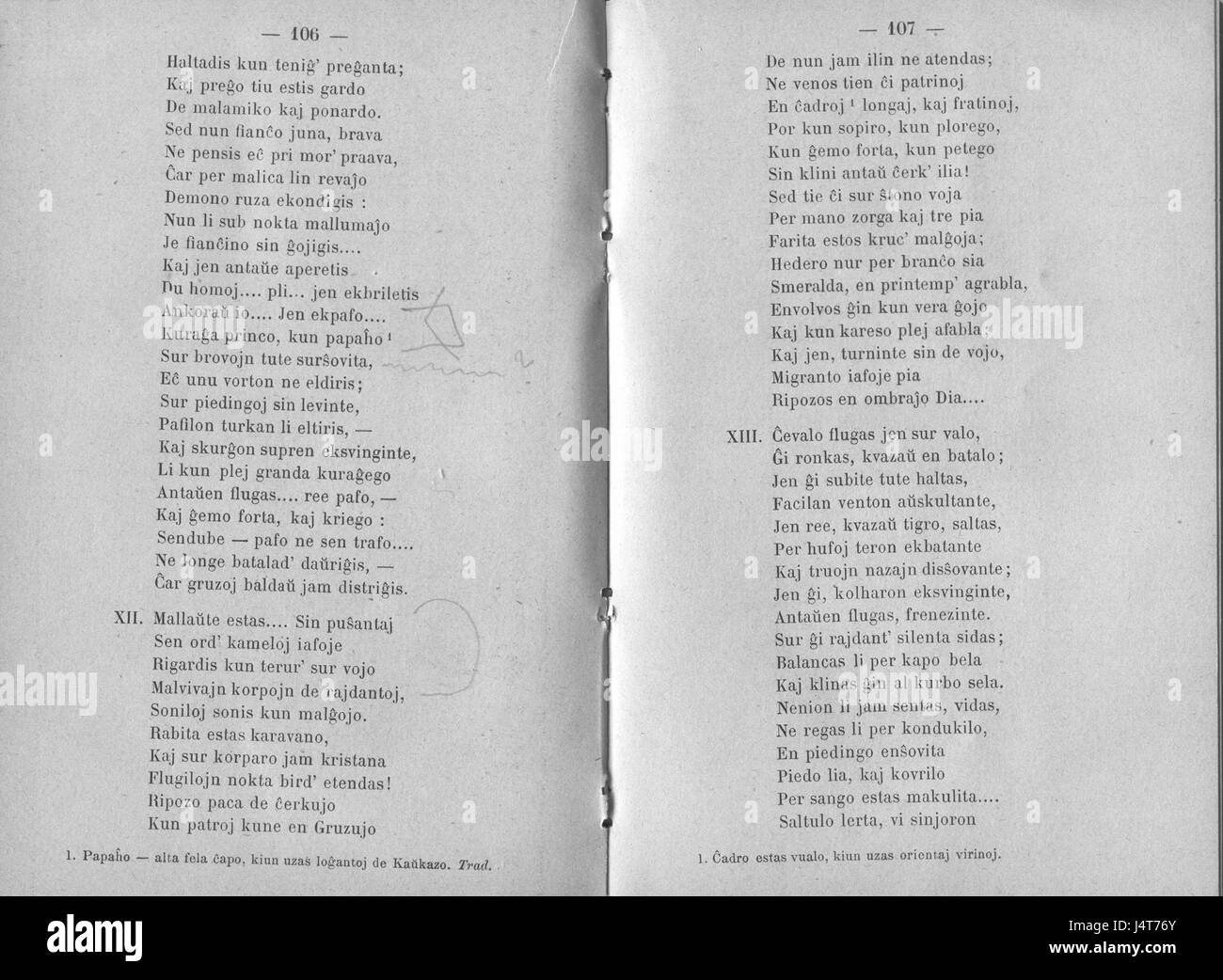 This is a page from 'Verkaro de Devjatnin', a book written in Esperanto ...