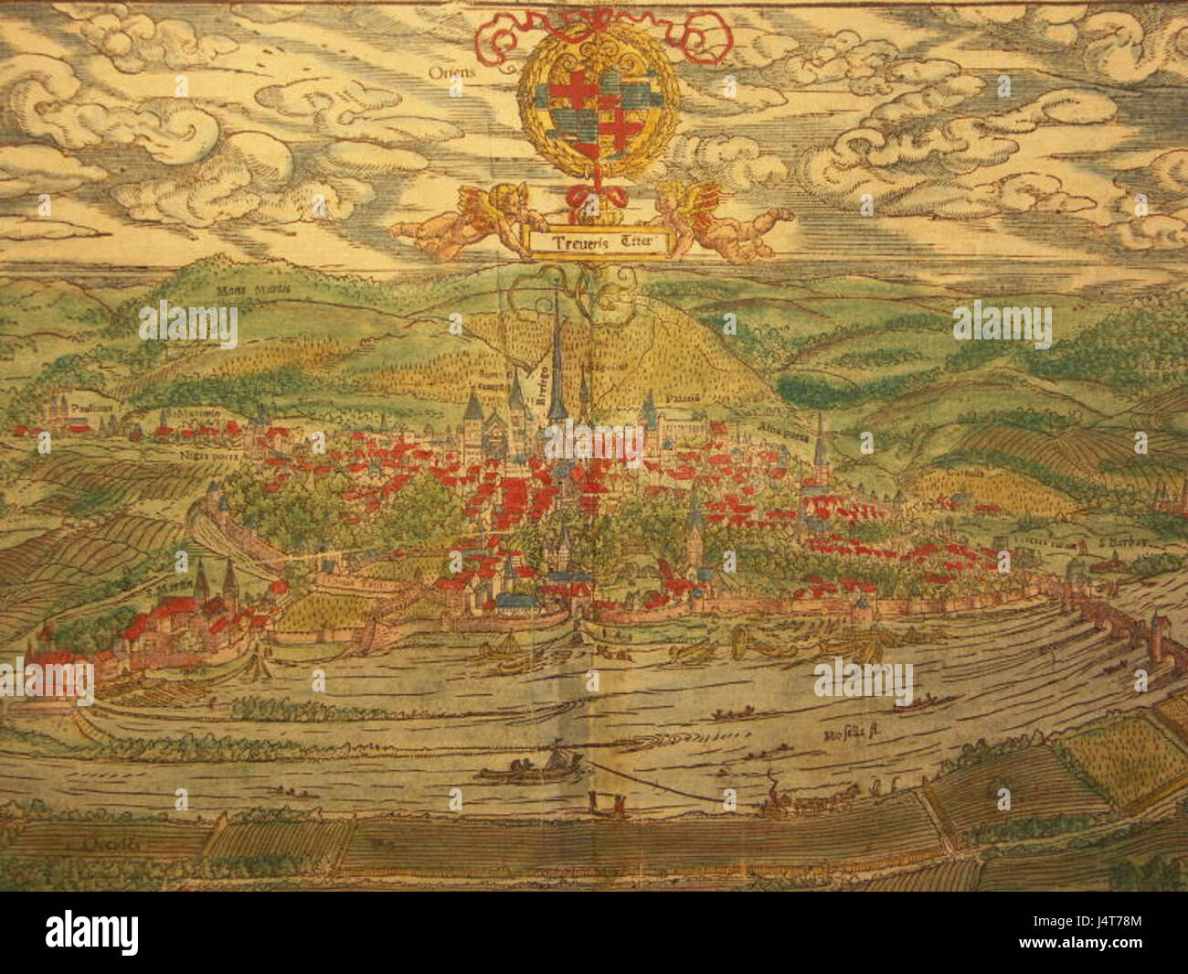 Trier map hi-res stock photography and images - Alamy