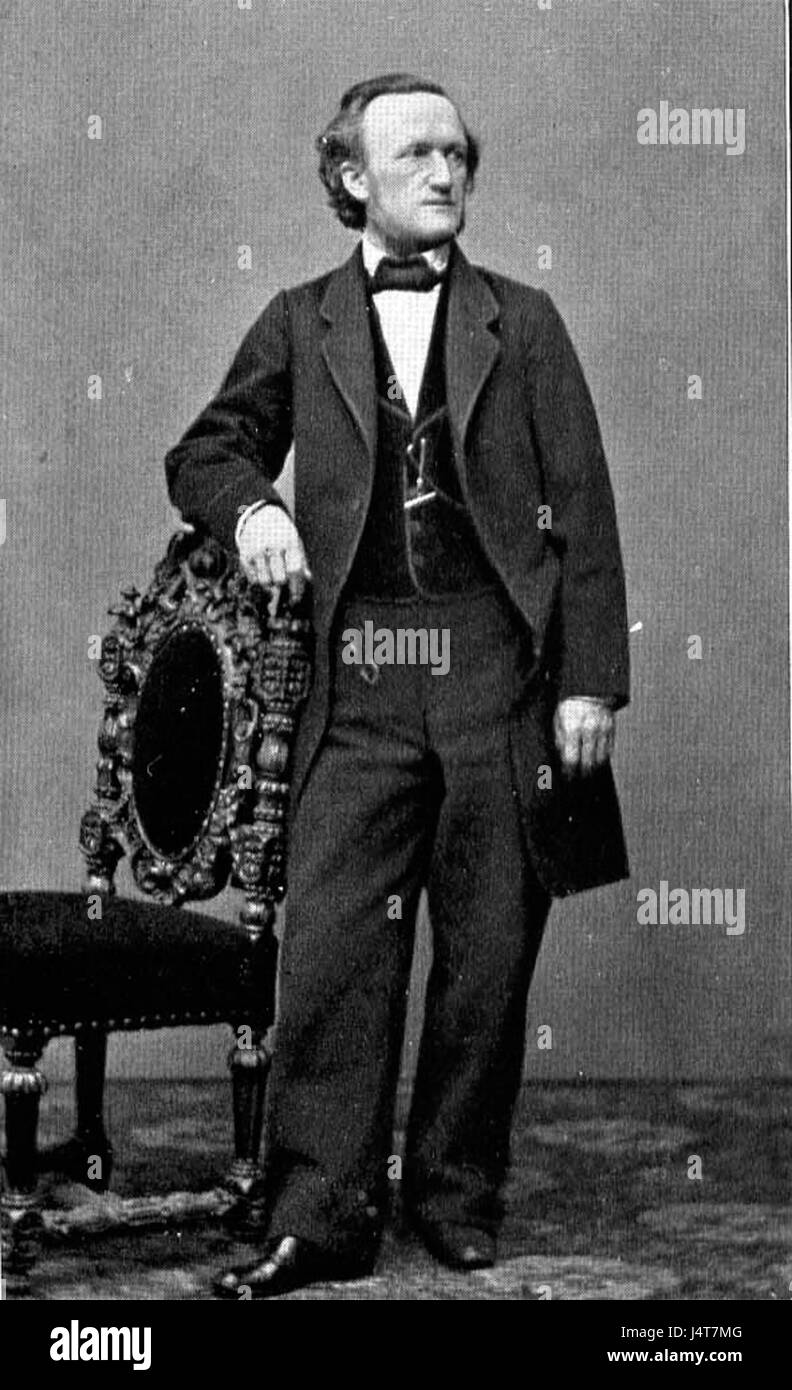 This historical portrait of Richard Wagner, taken in 1864, shows the ...