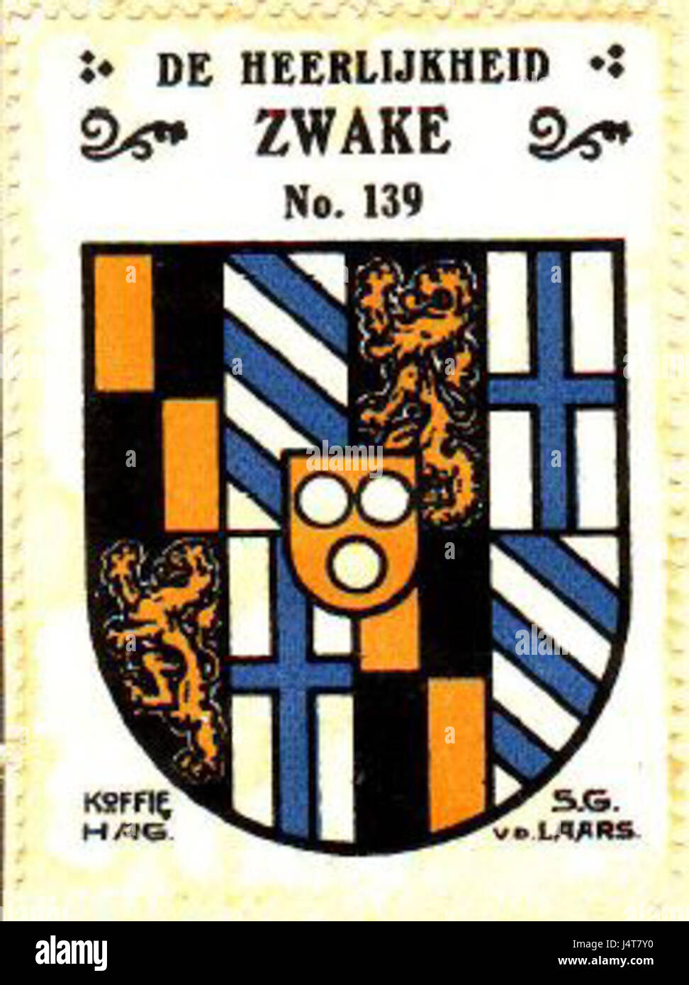 The title refers to a coat of arms or family crest named 'Wapen Zwake ...